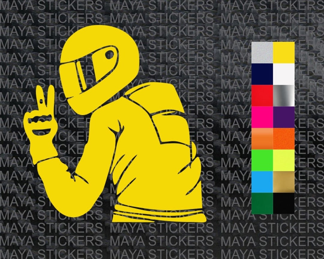 Biker Victory Sign Decal Stickers for Motorcycles and Cars - Etsy