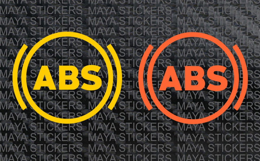 Set of 2 ABS Round Logo Stickers for Cars and Motorcycles - Etsy
