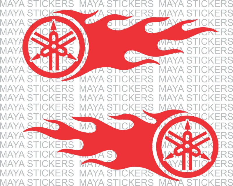 2 X Yamaha Flames Logo Stickers for Bikes, Jetski, Atvs - Etsy
