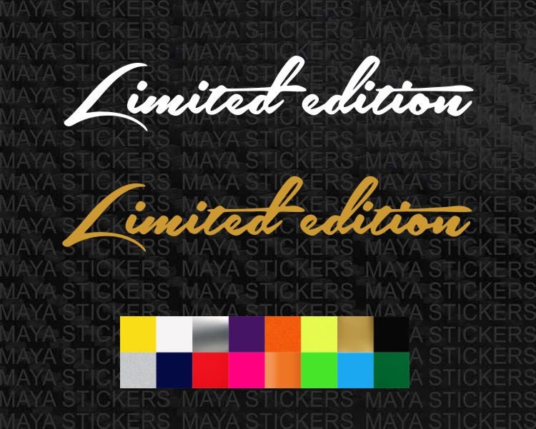 2 X Limited Edition Logo Sticker for Cars Bikes Laptops - Etsy