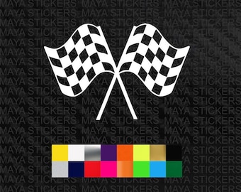 Checkered Flag Rip Motorcycle Dirt Bike Go Kart Race Car Golf Cart ...