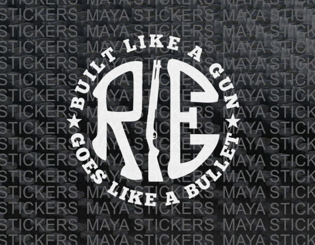 Royal Enfield Made Like a Gun Design Sticker in Multiple Colors - Etsy