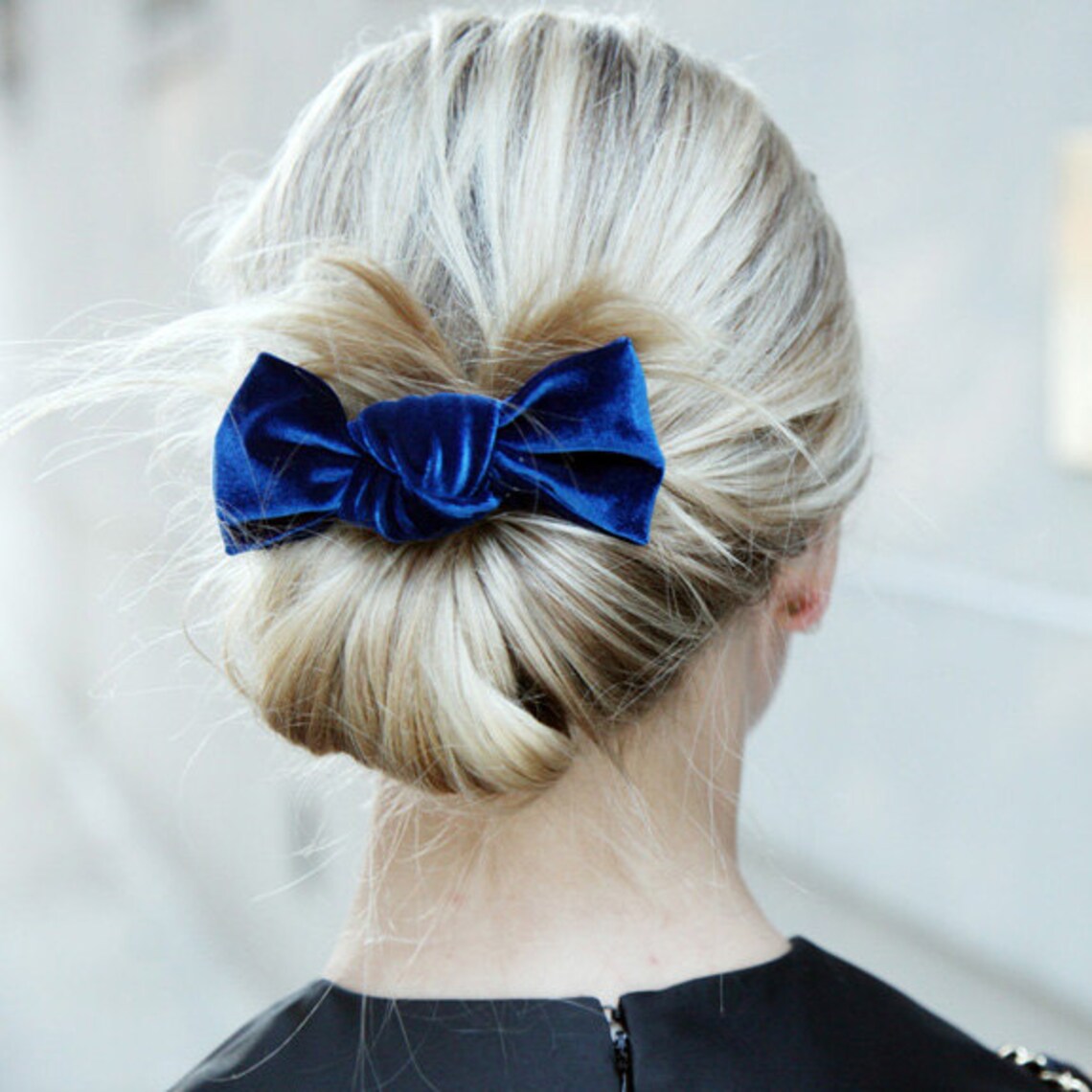 Royal Blue Bun Bow - Etsy