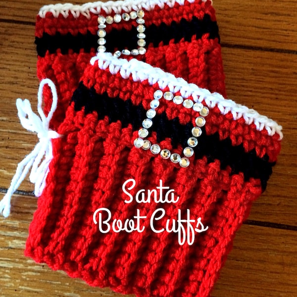Santa Boot Cuffs - Etsy