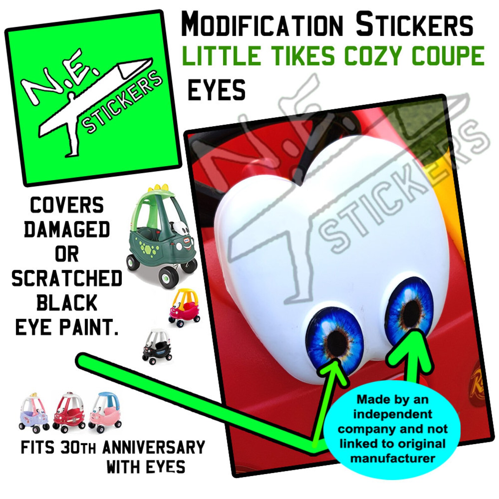 N.e.stickers New Design Decals SIZED TO FIT Little Tikes - Etsy