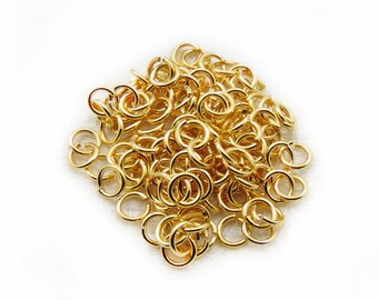 100 500 or 1000 BULK 6 Mm Gold Jump Rings Wholesale - Etsy