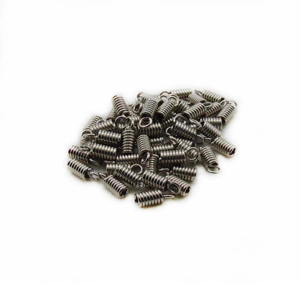 Coil Ends Crimps Antiqued Coil Ends Coil Ends Crimp Coils - Etsy UK