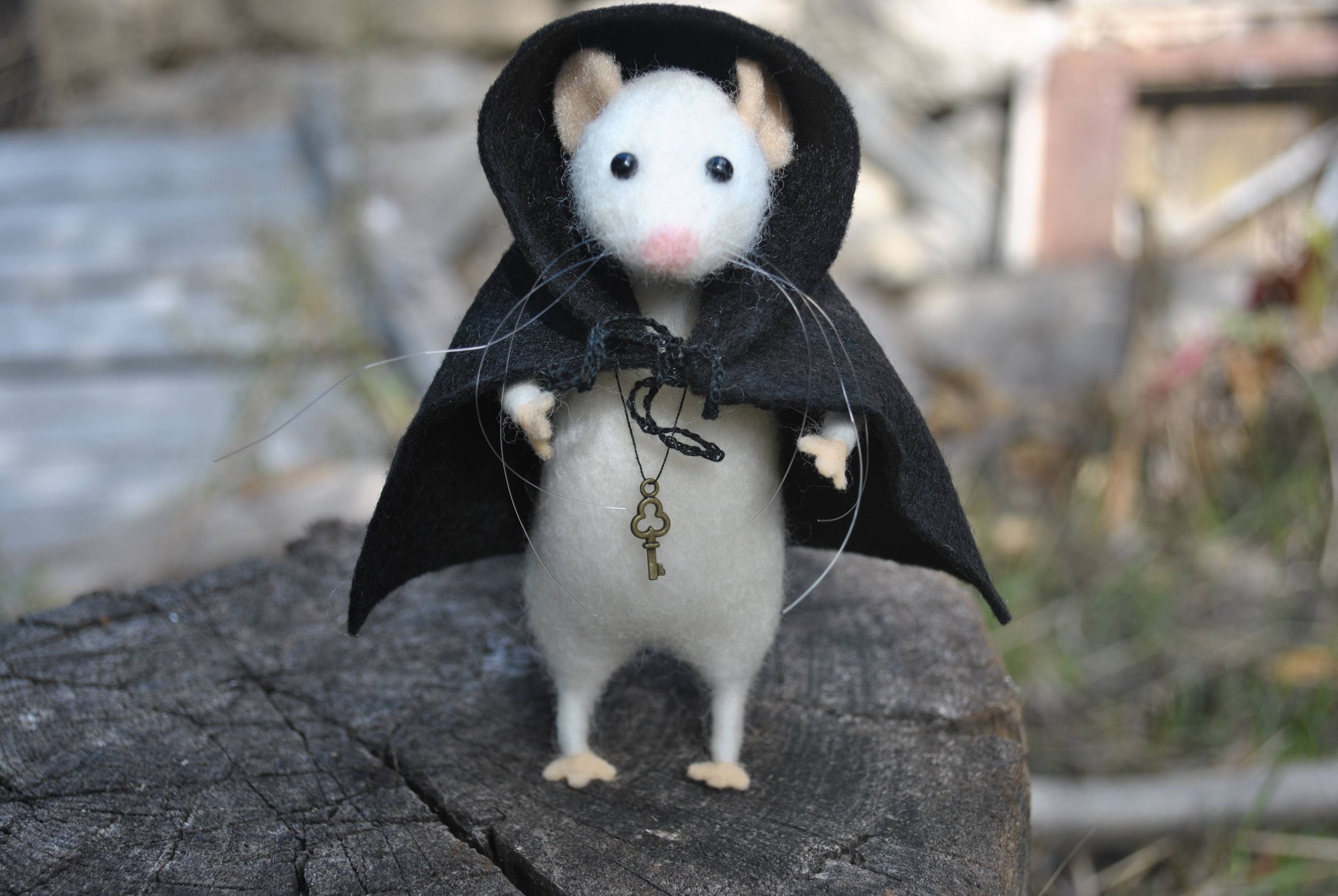 Felted Wool Mouse Cute Little White Mouse Gift Idea Mouse Doll - Etsy