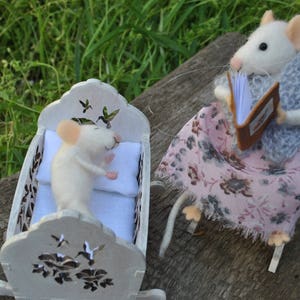 Family Mice Miniature Mice Needle Felt Animals Felted Wool Mouse Tine ...