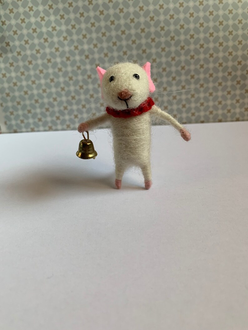 Mouse With Bell Gift for Husband Gift for Man Gift for Boss Needle ...
