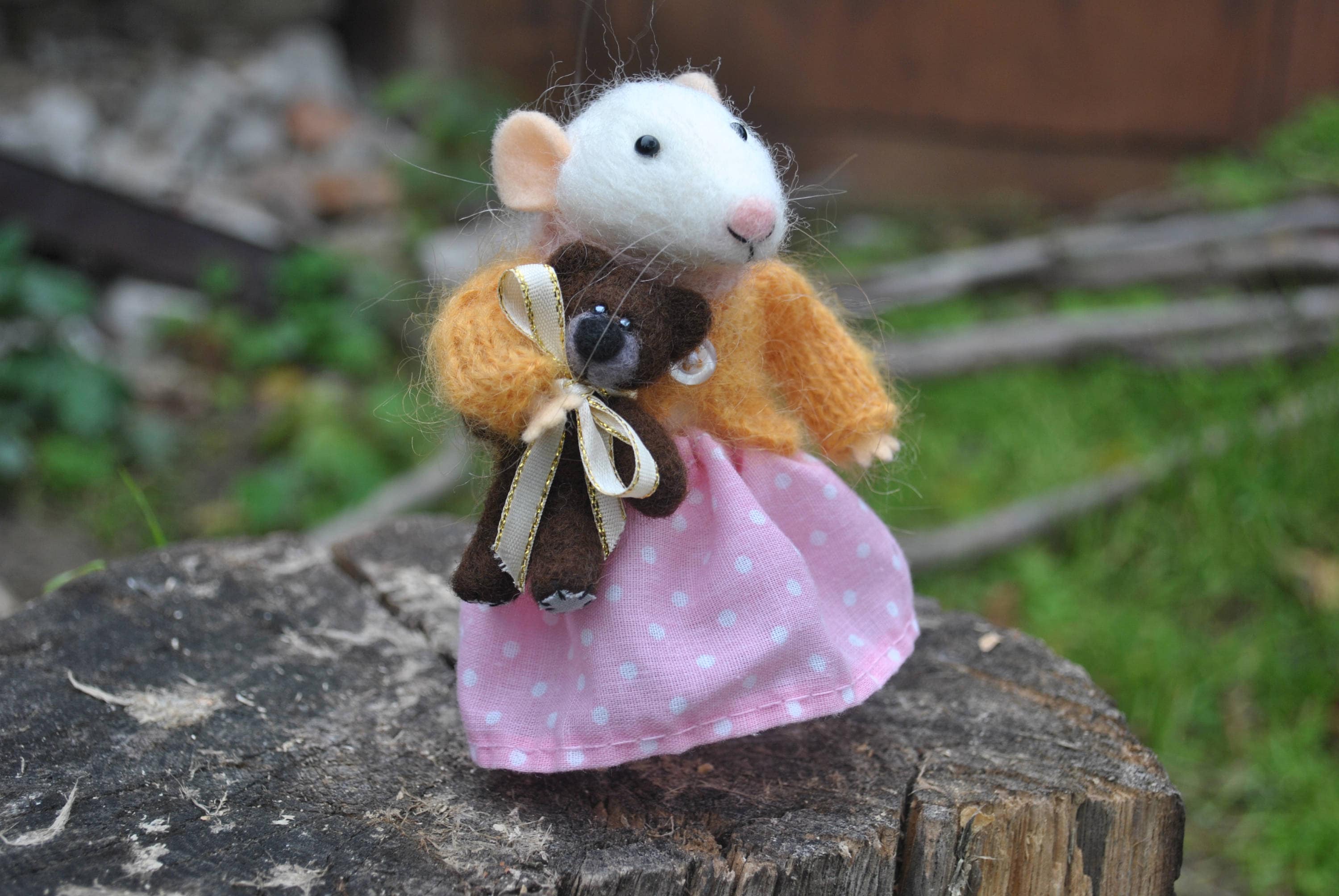 Little Mouse Needle Felted Mouse Needle Felt Mouse Felted | Etsy