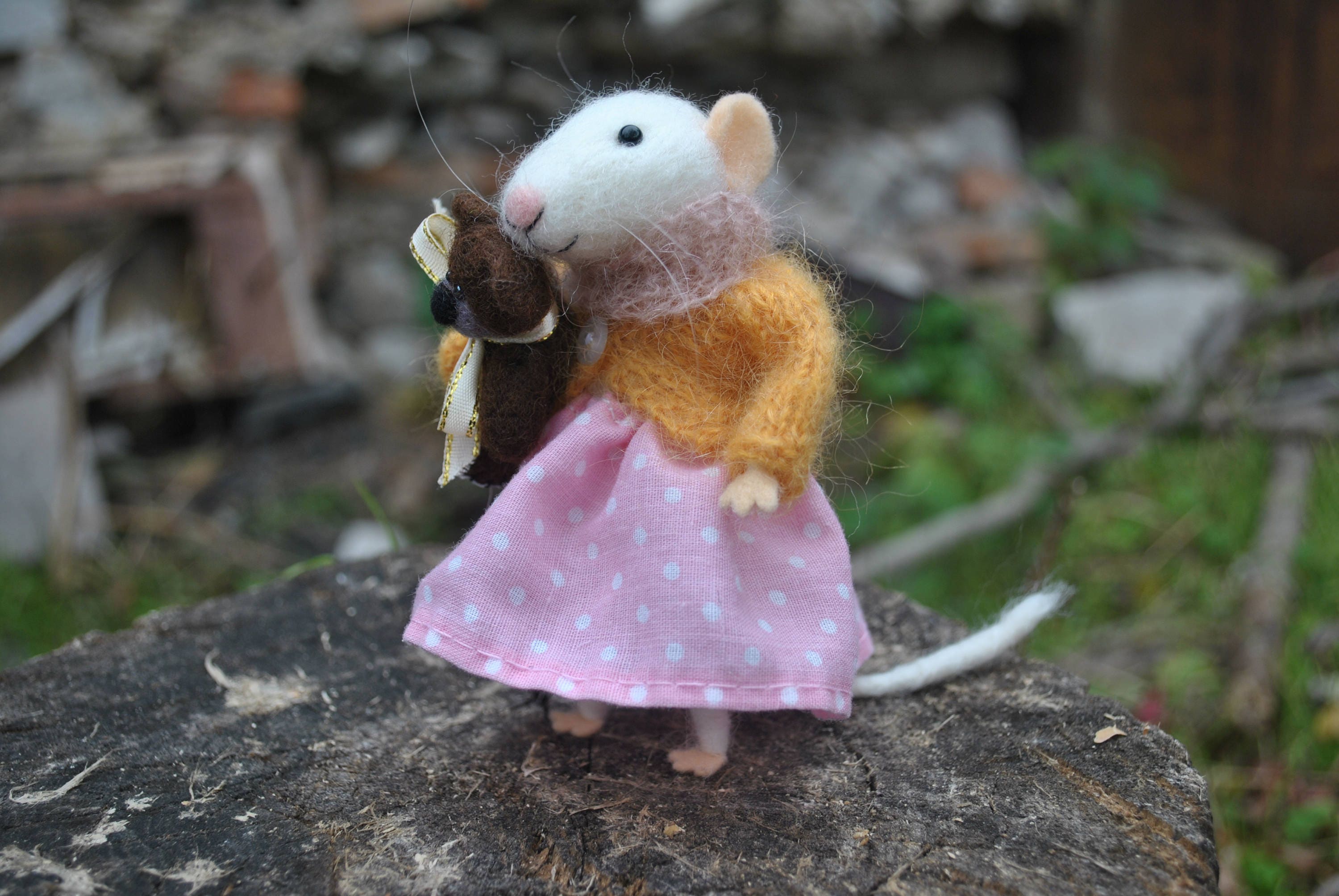 Little Mouse Needle Felted Mouse Needle Felt Mouse Felted - Etsy