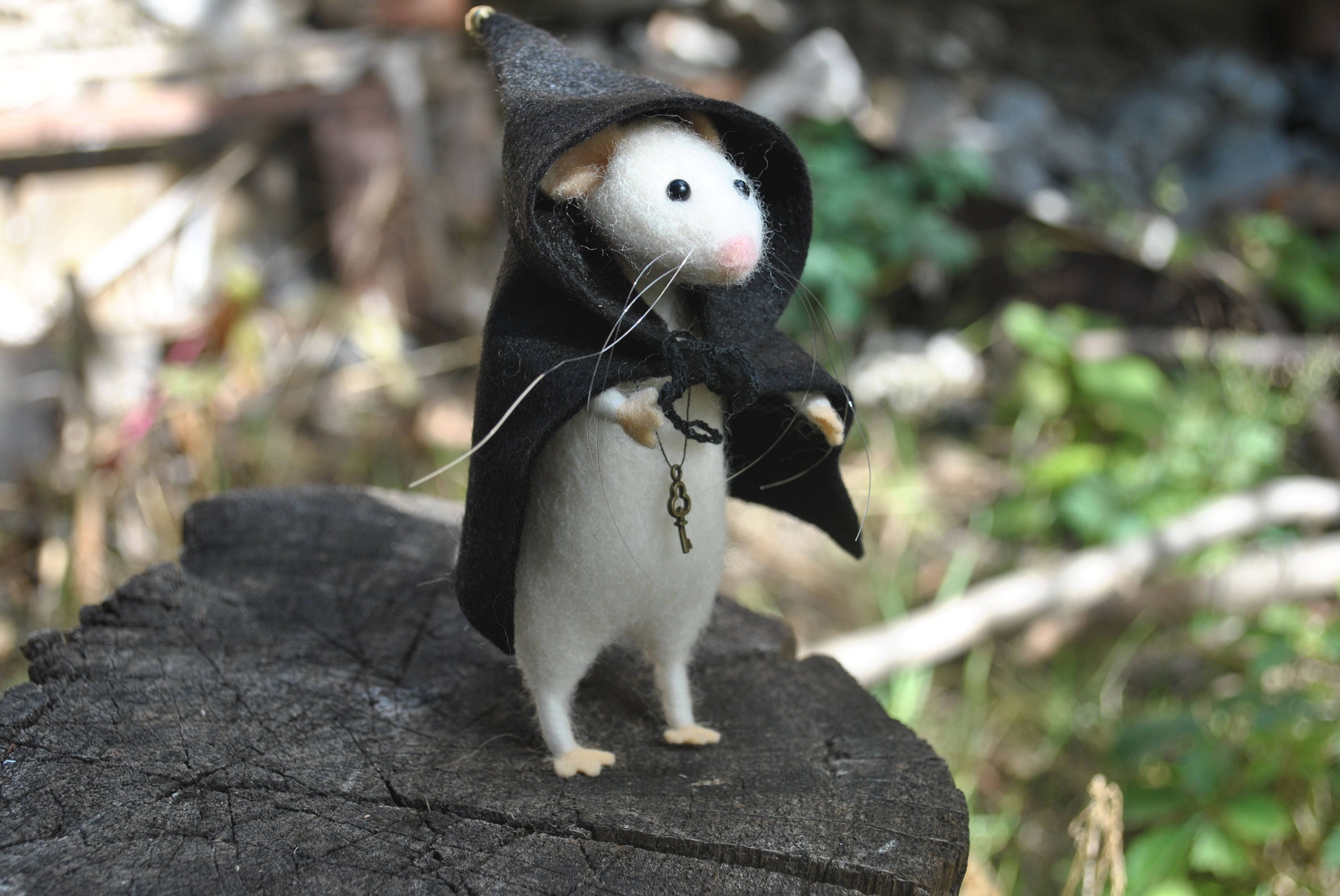 Felted Wool Mouse Cute Little White Mouse Gift Idea Mouse Doll - Etsy