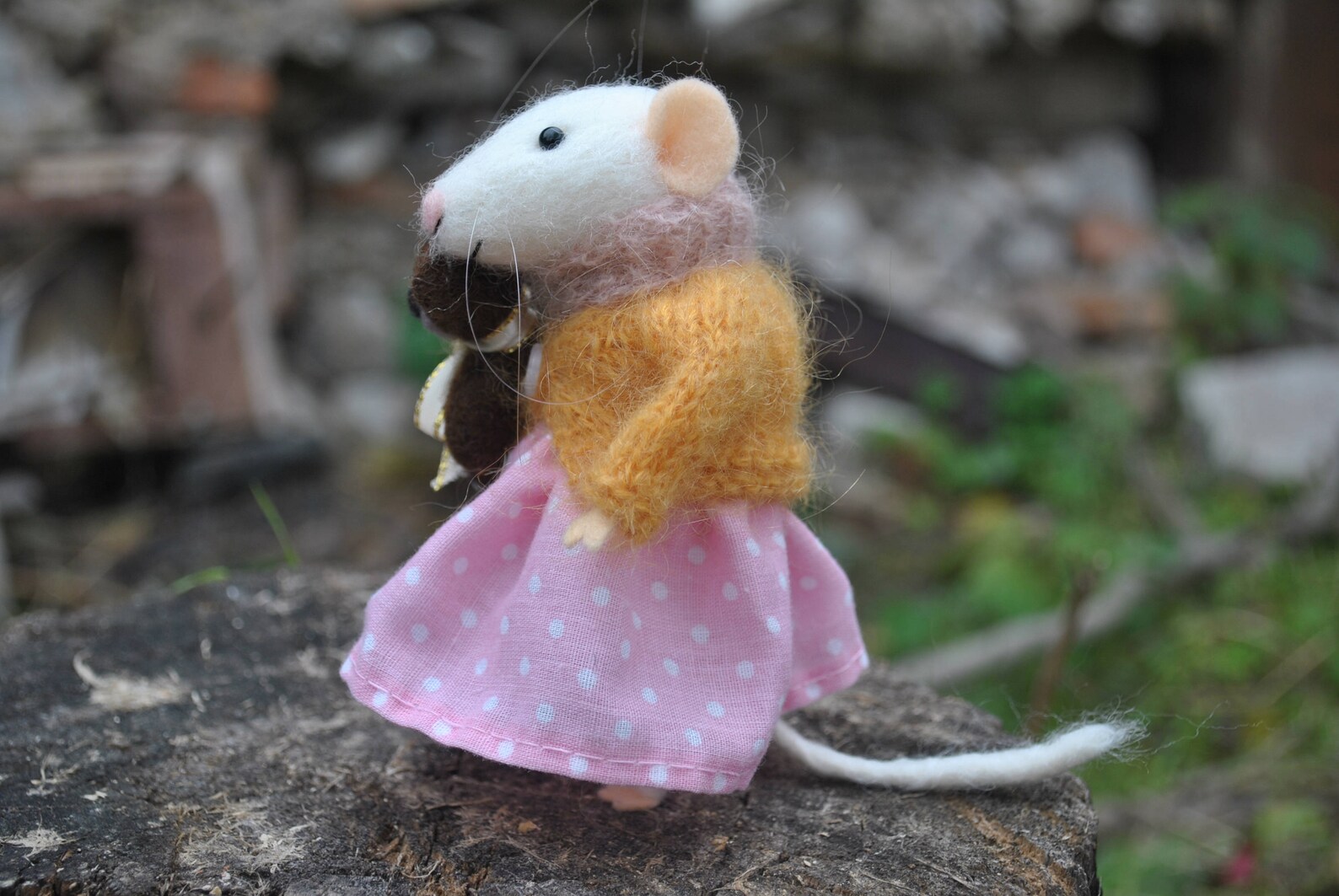 Little Mouse Needle Felted Mouse Needle Felt Mouse Felted | Etsy