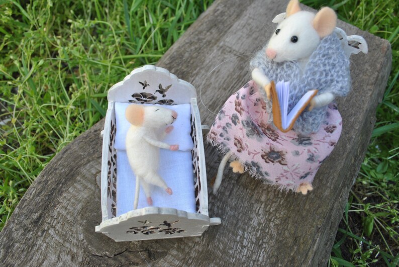 Family Mice Miniature Mice Needle Felt Animals Felted Wool - Etsy