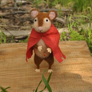 Cute Brown Mouse the Secret of Nimh Inspired Toy Mrs. Brisby Needle ...