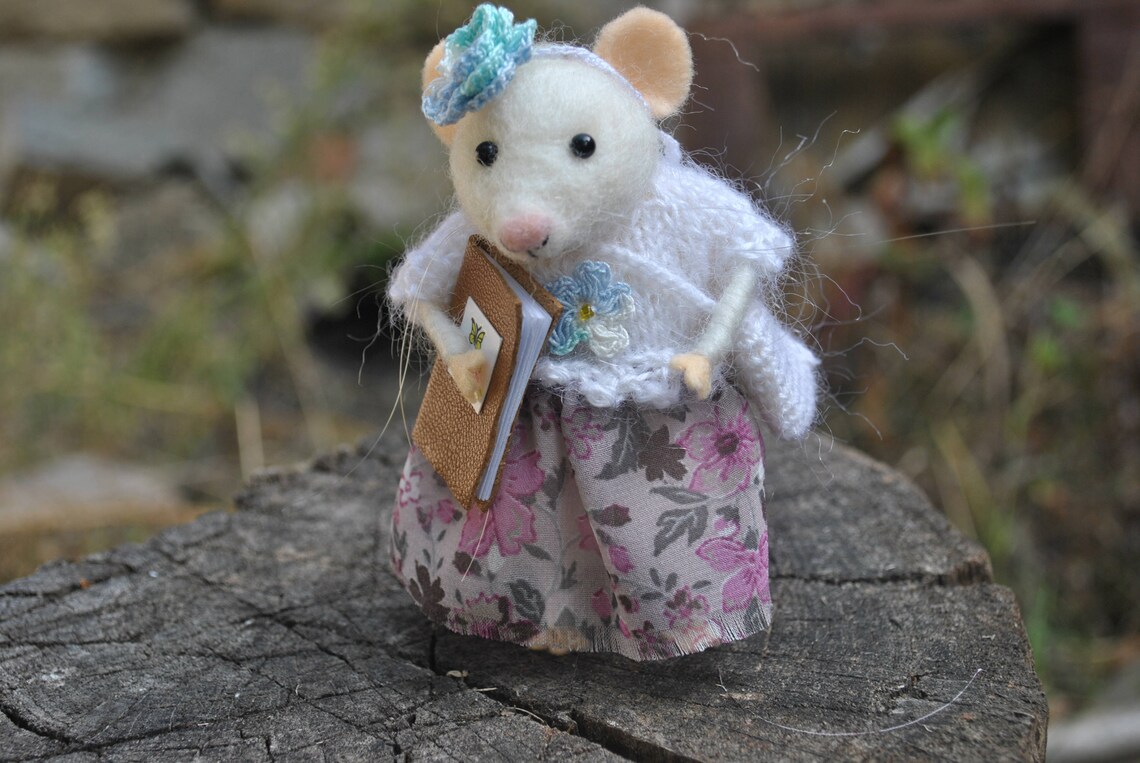 Little Mouse Needle Felted Mouse Needle Felt Mouse Felted - Etsy