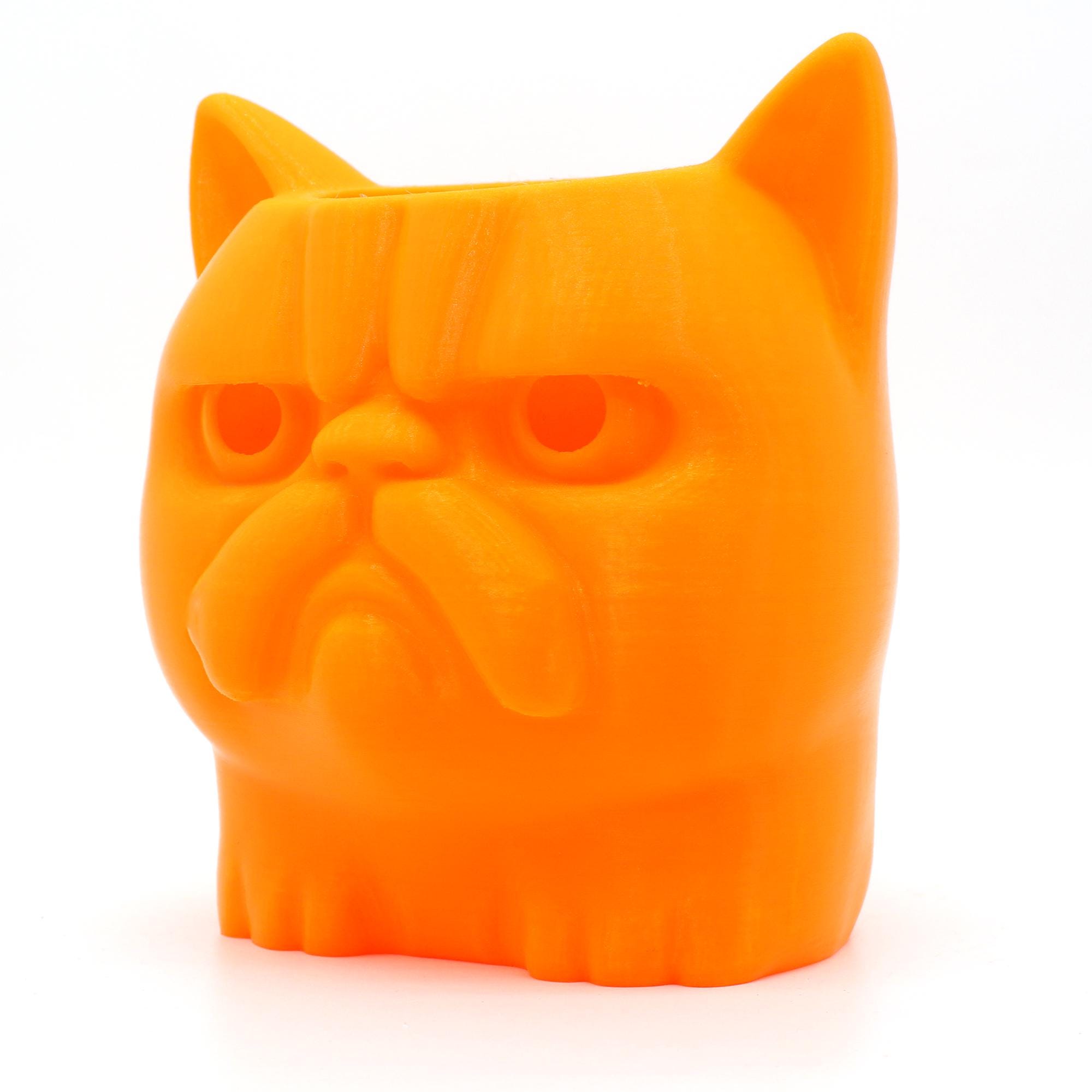 Grumpy Cat 3D Printed Planter – Funny Succulent Pot, Made in the USA - Etsy