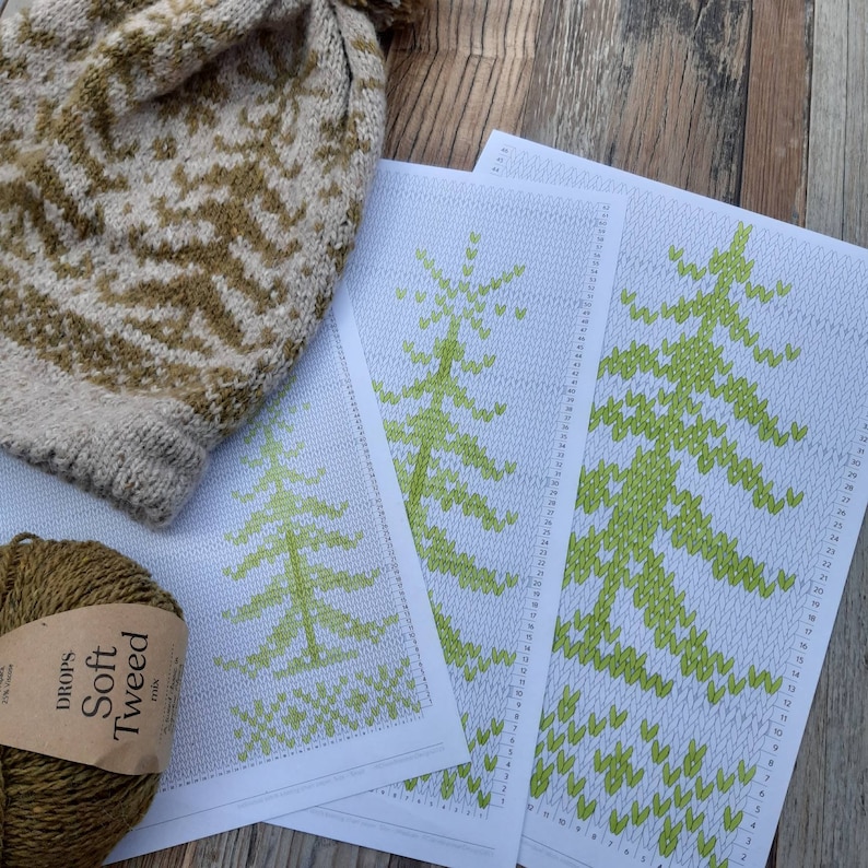 Printable Knitting Graph Chart Stitch Papers A4 and Letter - Etsy Canada