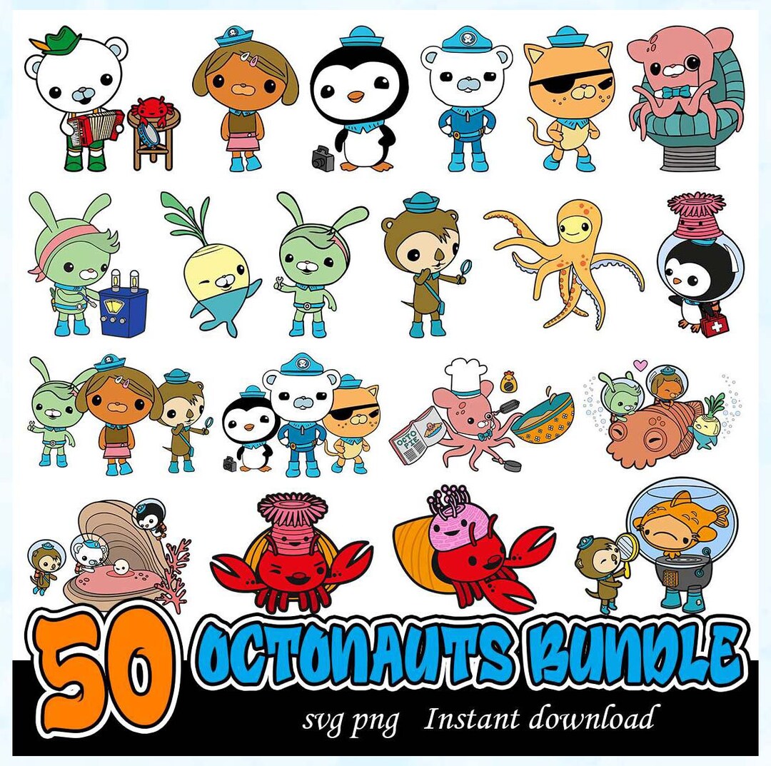 Octonauts Svg for Cricut, Octonauts Png, Octonauts Clipart, Birthday ...