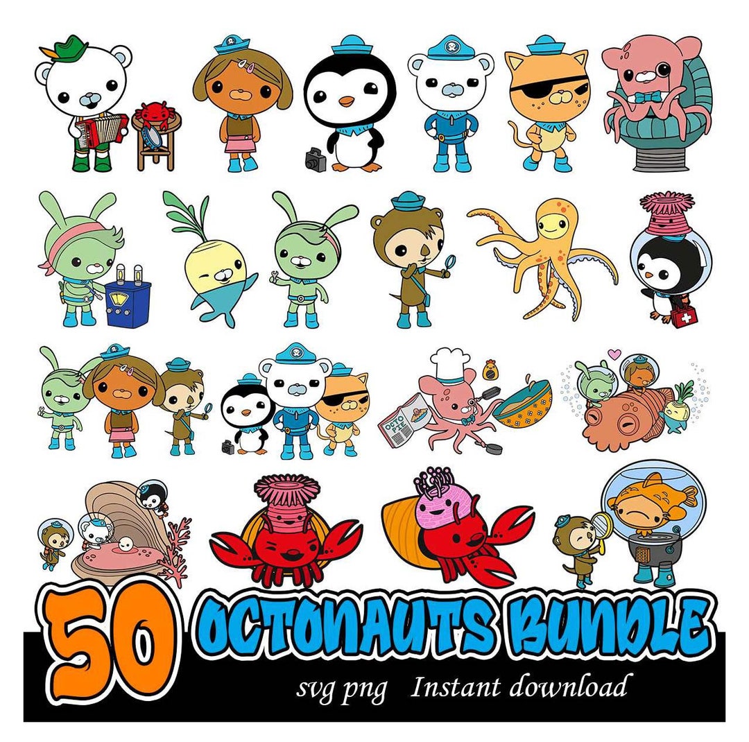 Octonauts Svg for Cricut, Octonauts Png, Octonauts Clipart, Birthday ...