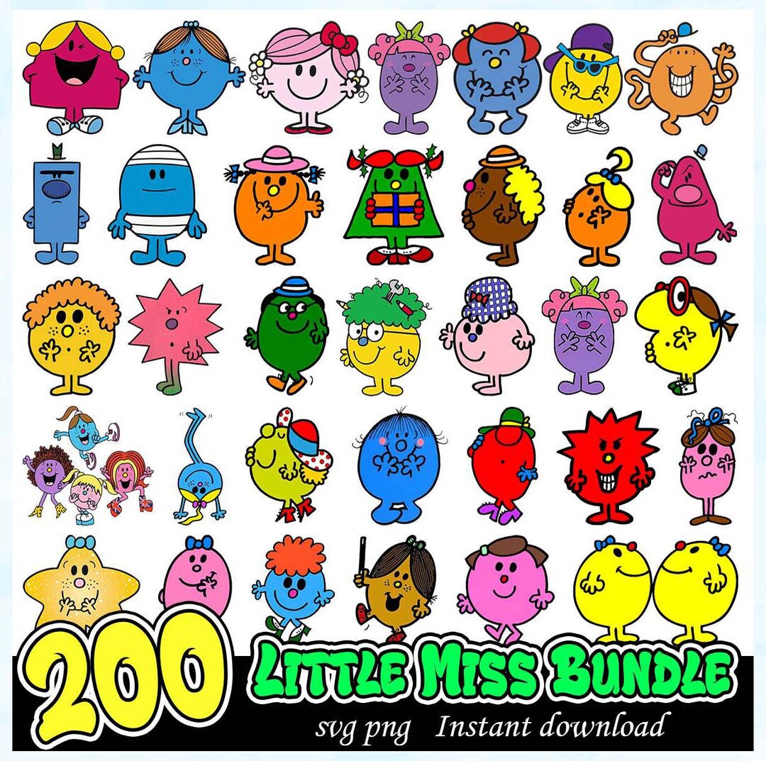 Files New Little Miss Svg, Bundle Funny Cartoon, Joke Gift, Funny ...