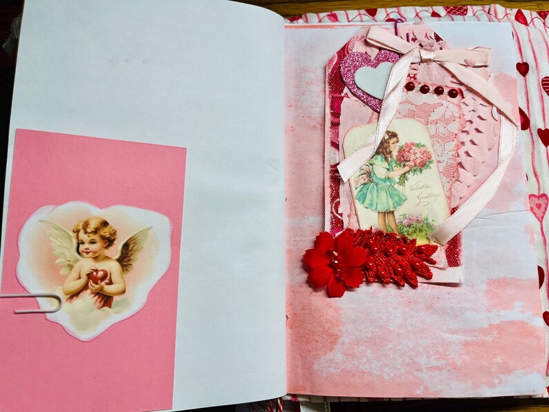 Lace/heart Valentine Journal - Etsy