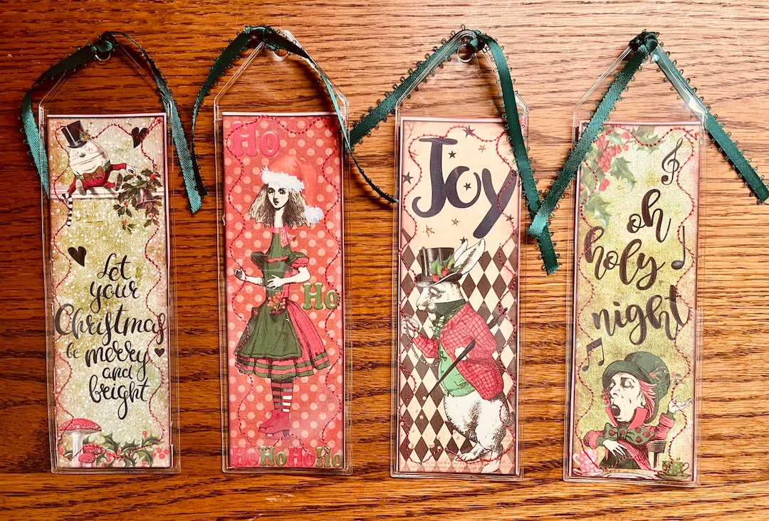 Alice in Christmas Land Bookmarks - Etsy