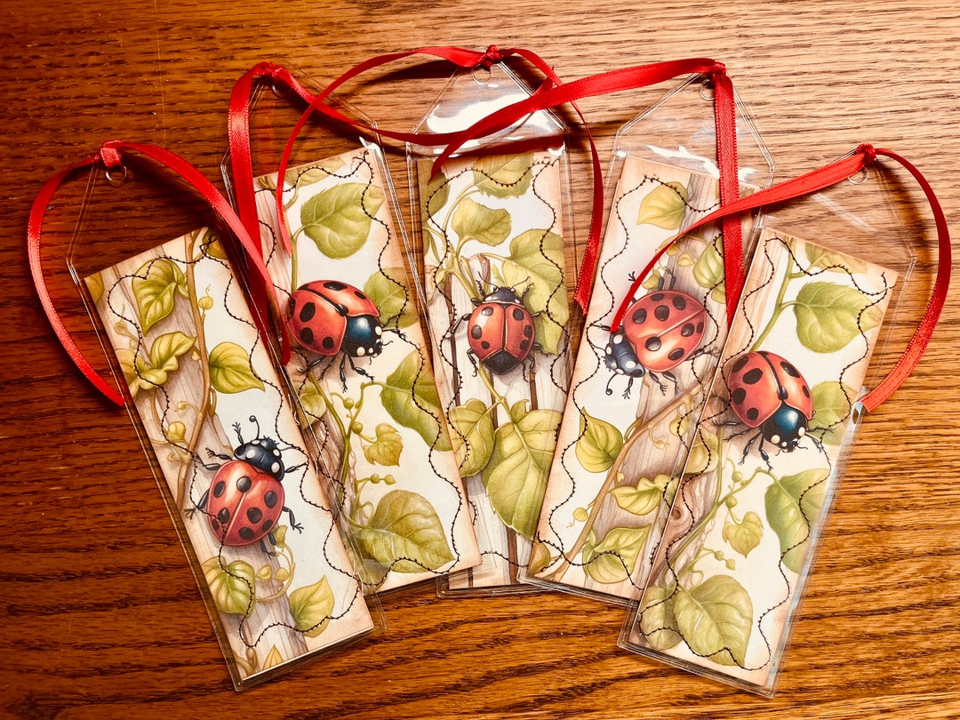 Ladybug Bookmarks - Etsy