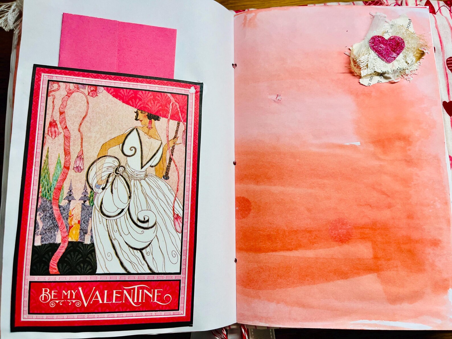 Lace/heart Valentine Journal - Etsy