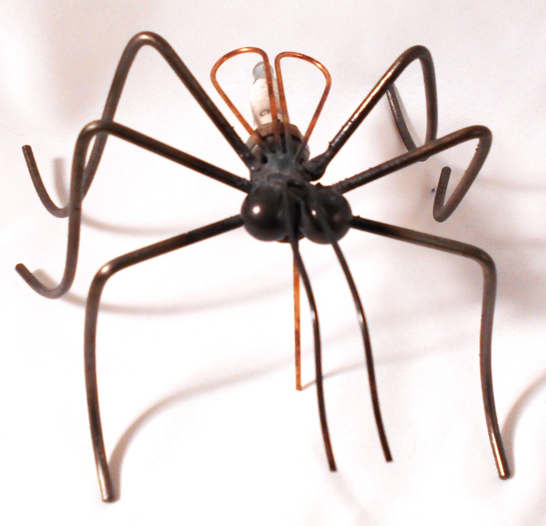 Industrial Sculpture Welded Metal Mosquito Steampunk Art Standing ...