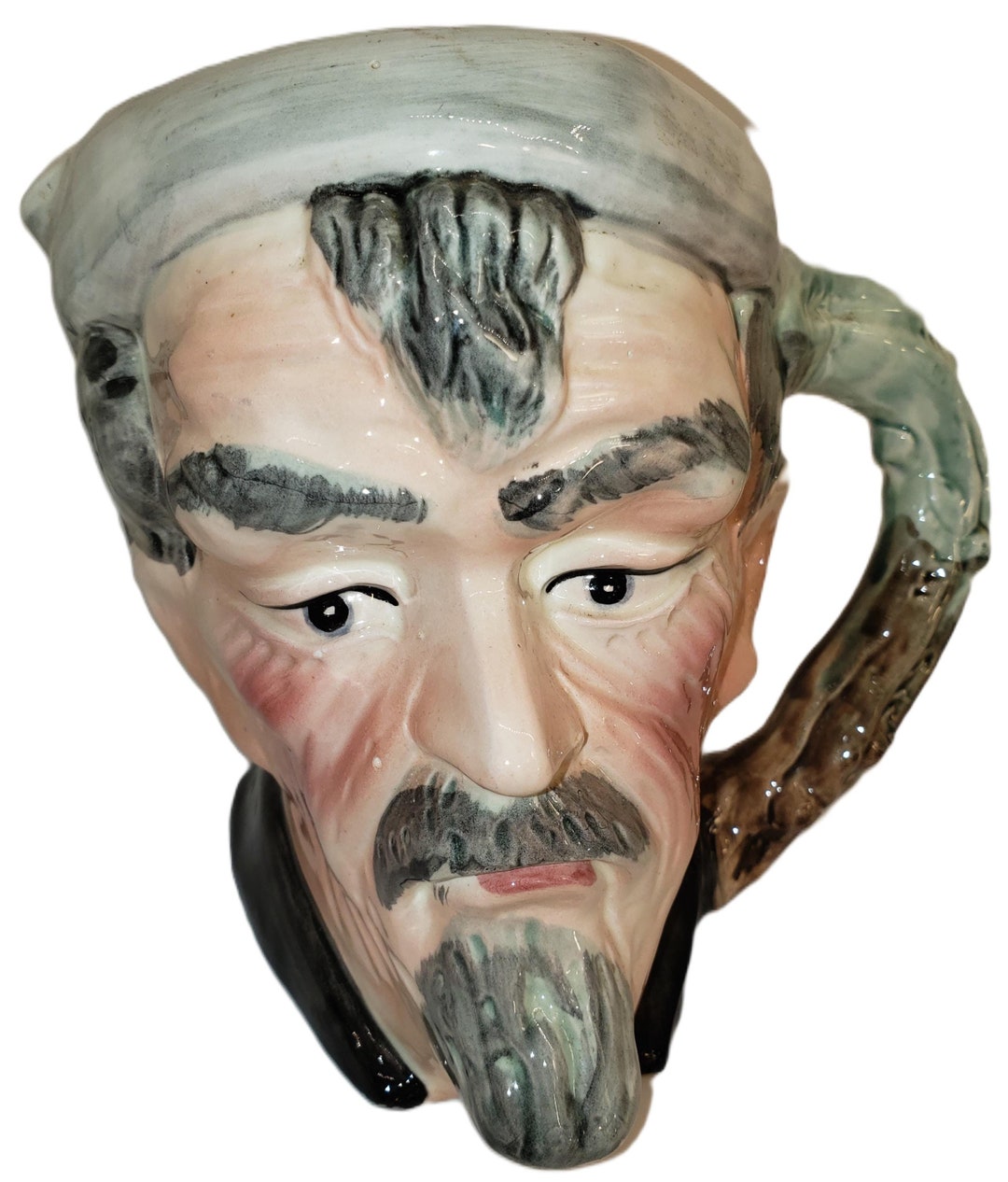 Vintage Pirate Stein Pitcher Mug Large Toby Faced Bearded Pirate ...