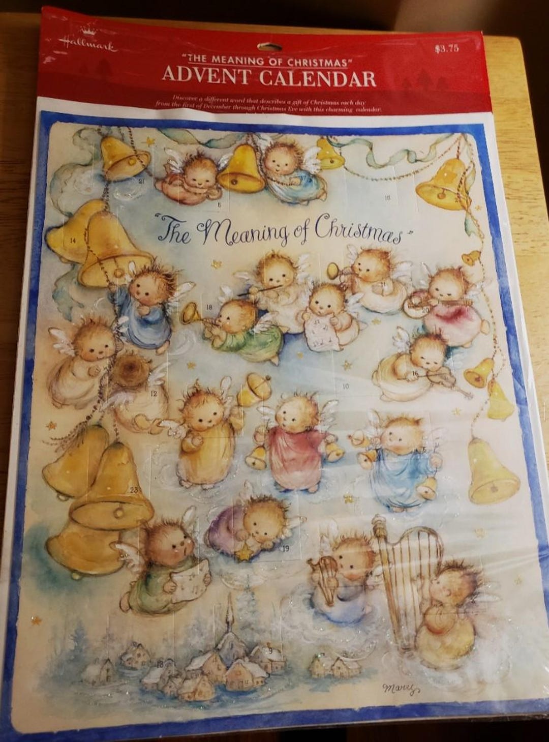 Vintage Hallmark Christmas Angel Children Advent Calendar Mary Hamilton ...