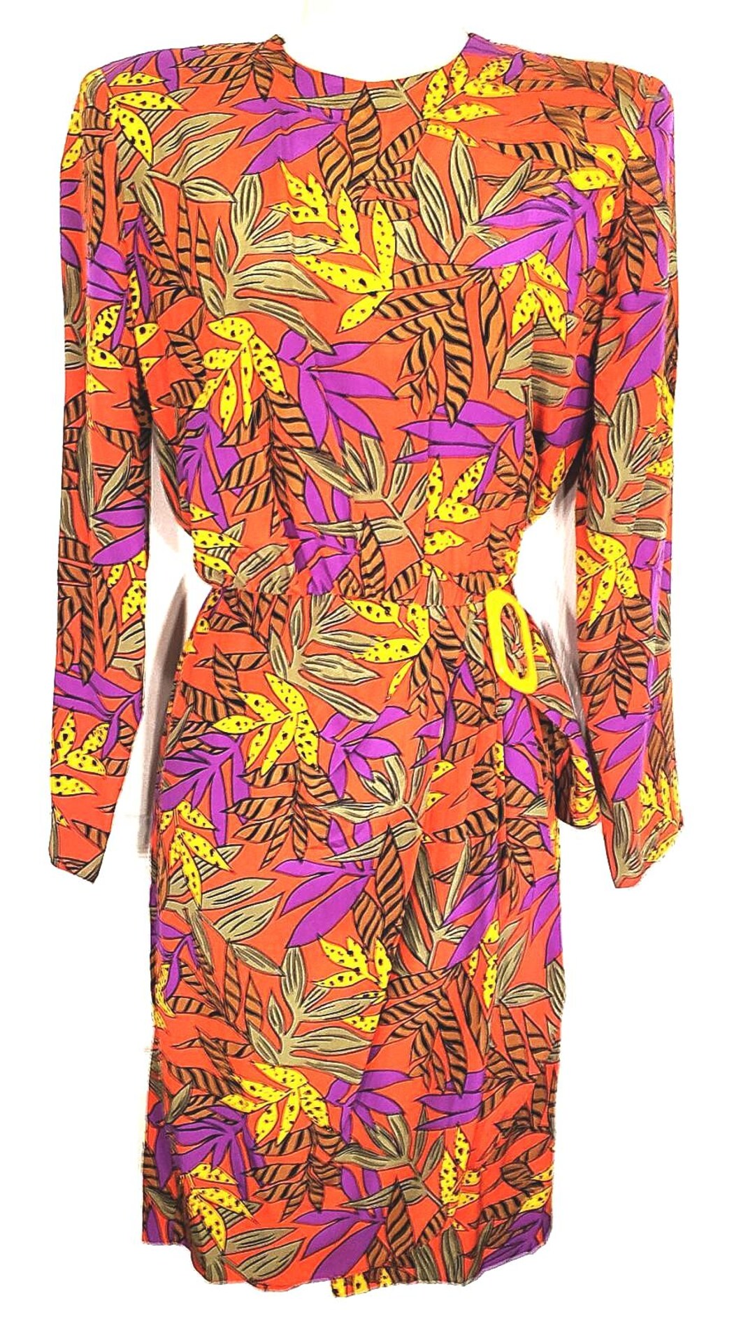 90s Silk Midi Dress: Vintage Lloyd Williams Sash Buckle - M - Etsy