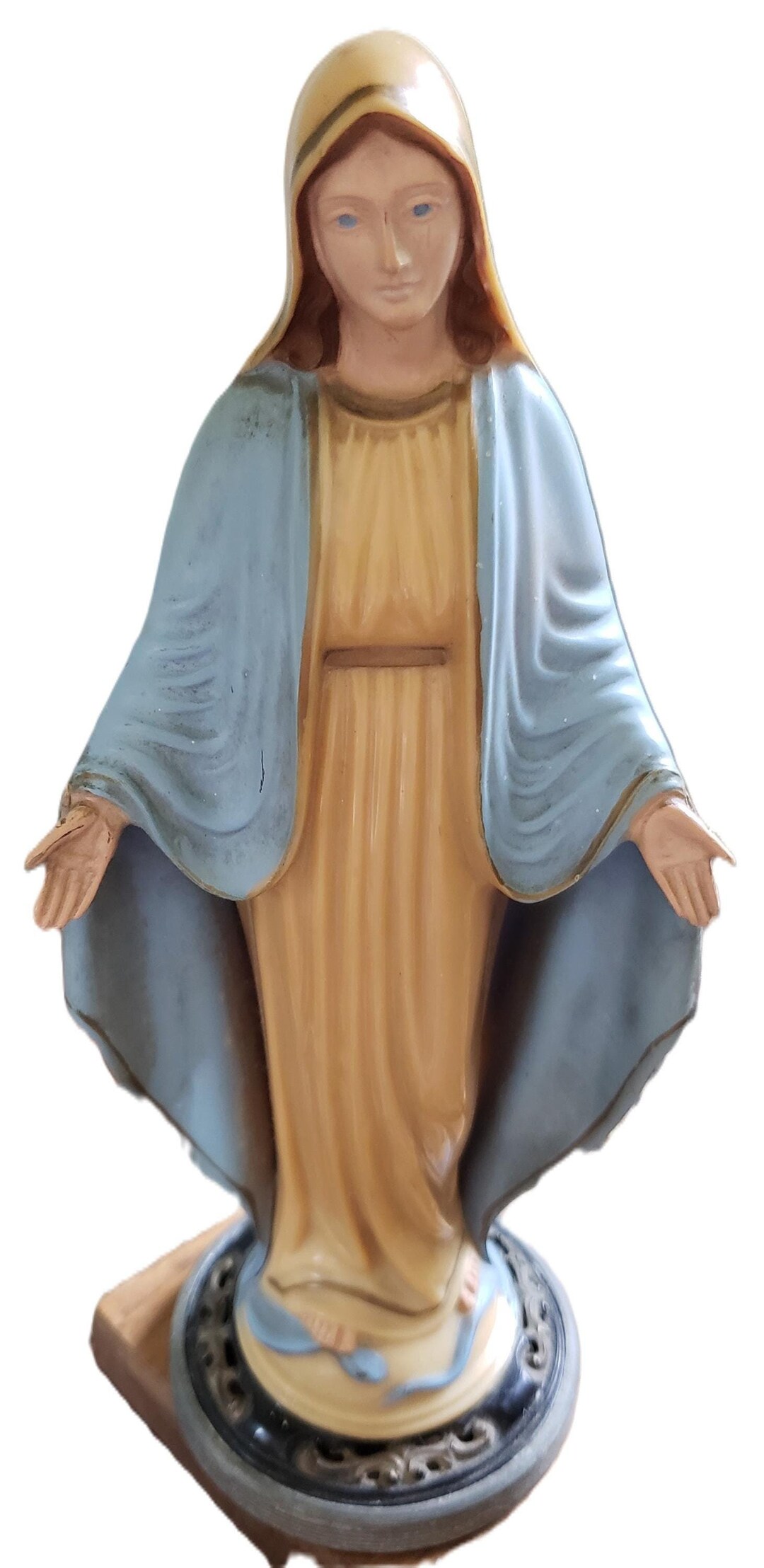 Vintage 1950s Virgin Mother Mary Figural Lamp Hartland Plastics Night ...
