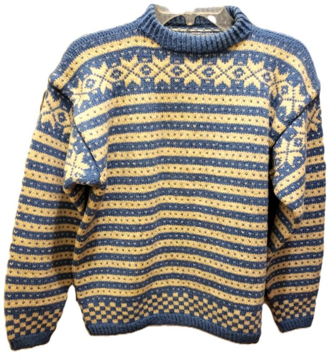Vintage Norwegian Sweater MCM Knit 60s Norway M - Etsy