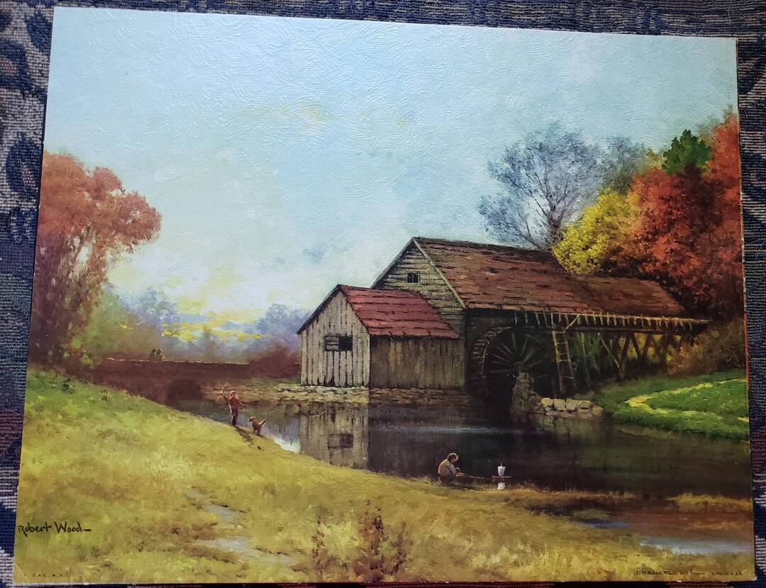 Robert Wood Lithograph Vintage 60s Litho Art MCM 11" X 14" Unframed - Etsy