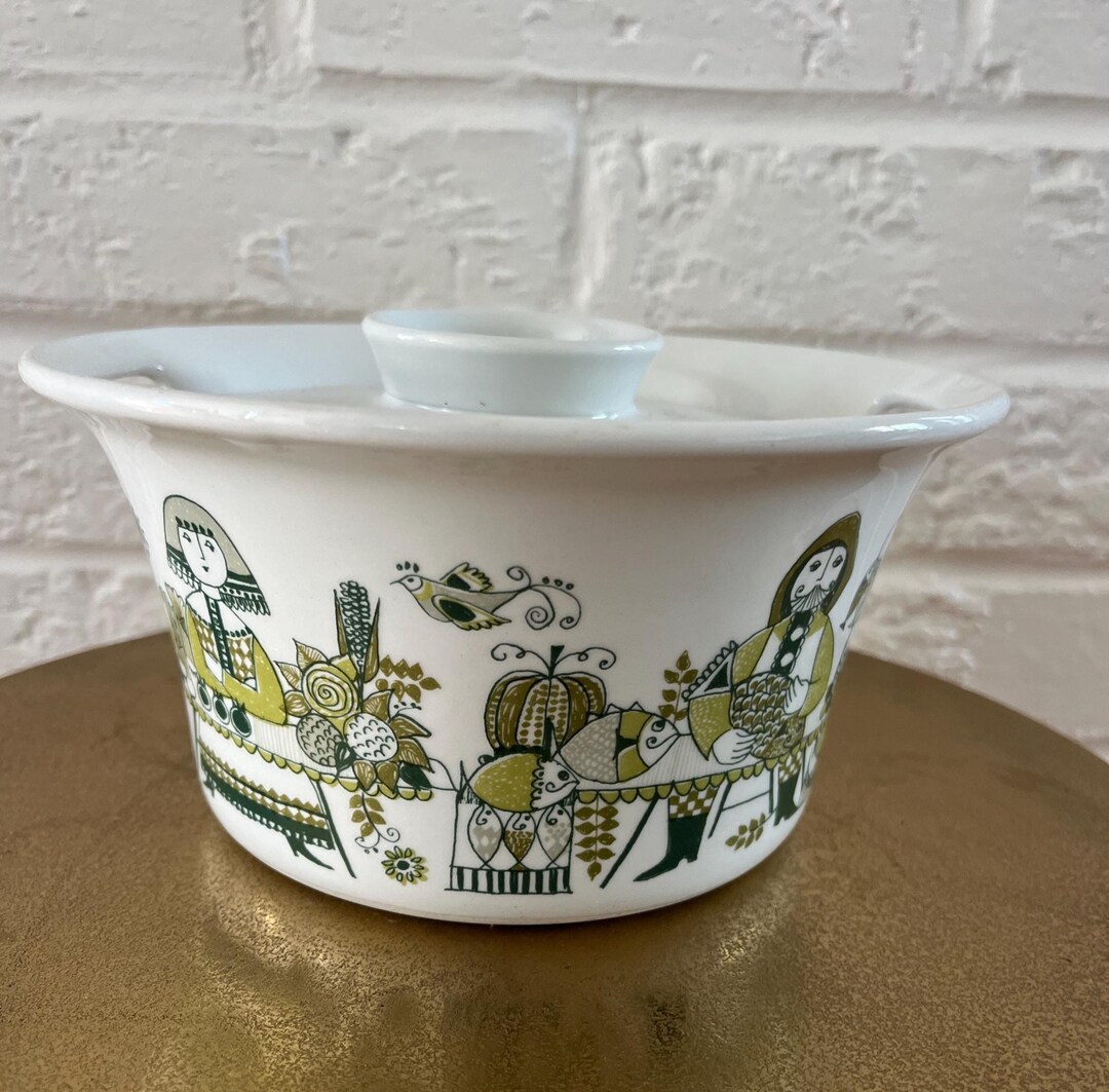 FIGGJO FLINT TURI Casserole Dish With Lid, Vintage Norway Market ...