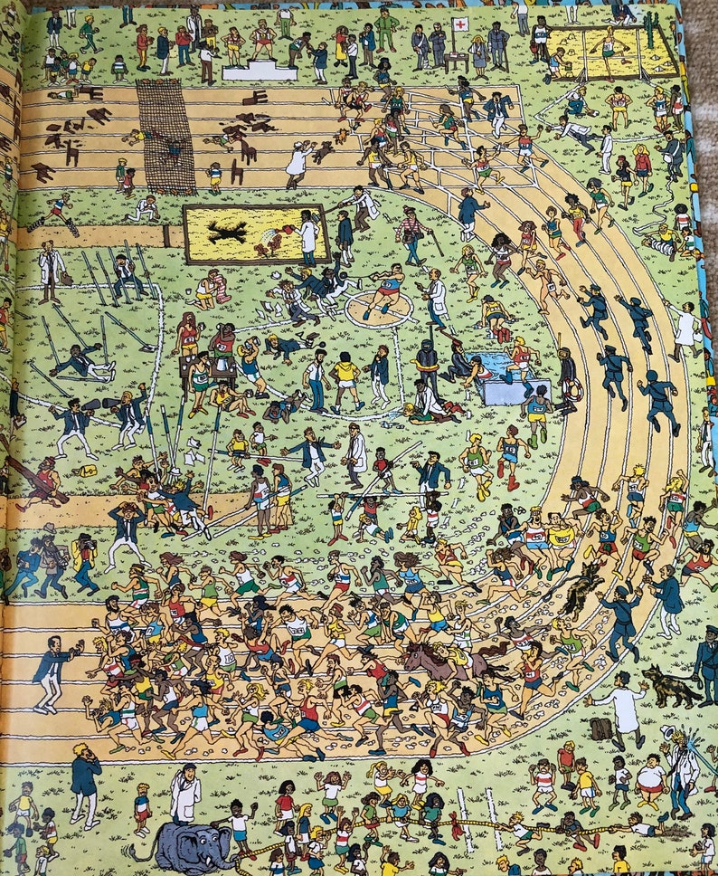 Where's Waldo book Martin Handford 1987 First US Edition | Etsy