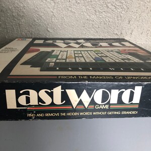Last Word Game Vintage Board Game 1985 MB - Etsy