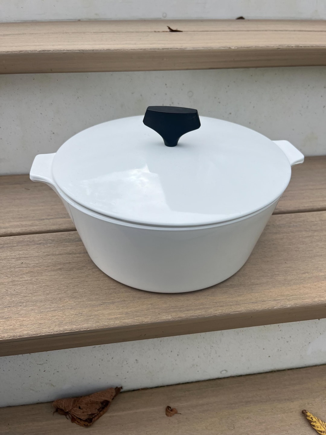 Corningware Buffet Server Casserole, Vintage White With Lid Black ...