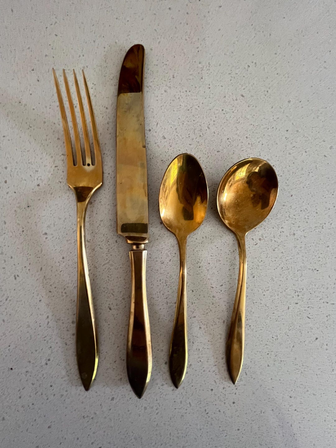 Vintage Dirigold Cutlery Set: Hollywood Regency Goldware, Sweden 1920s ...