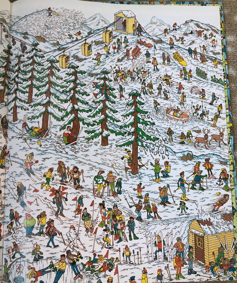 Where's Waldo book Martin Handford 1987 First US Edition | Etsy