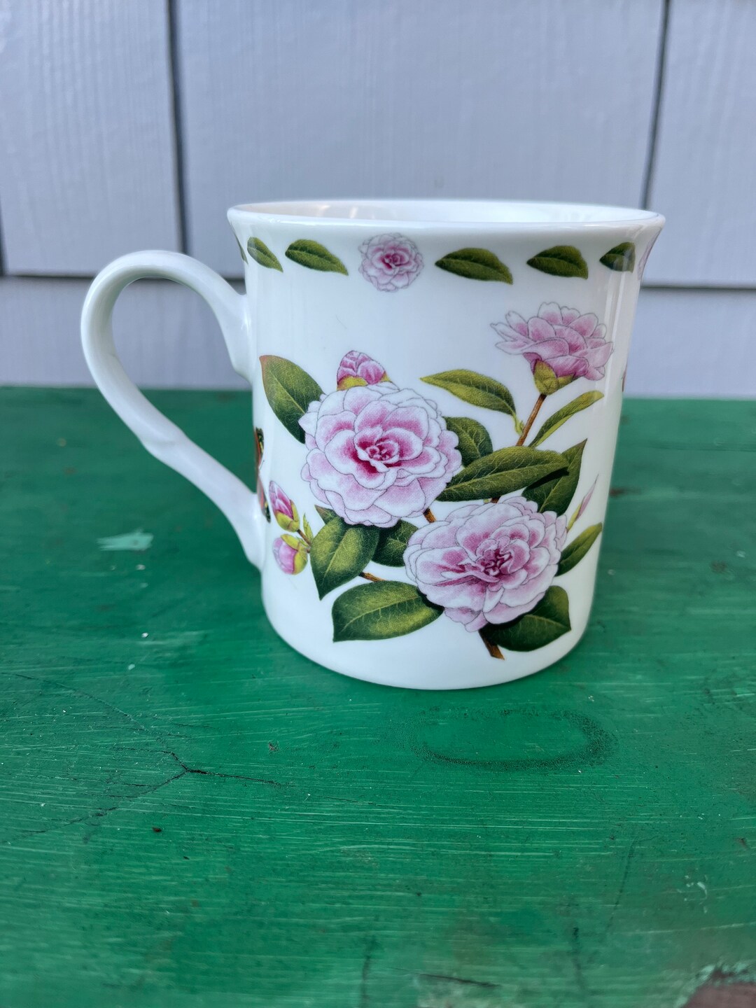 Kent Pottery Floral Mug, Vintage Pink Flowers, Roses, Peonies, Tea ...