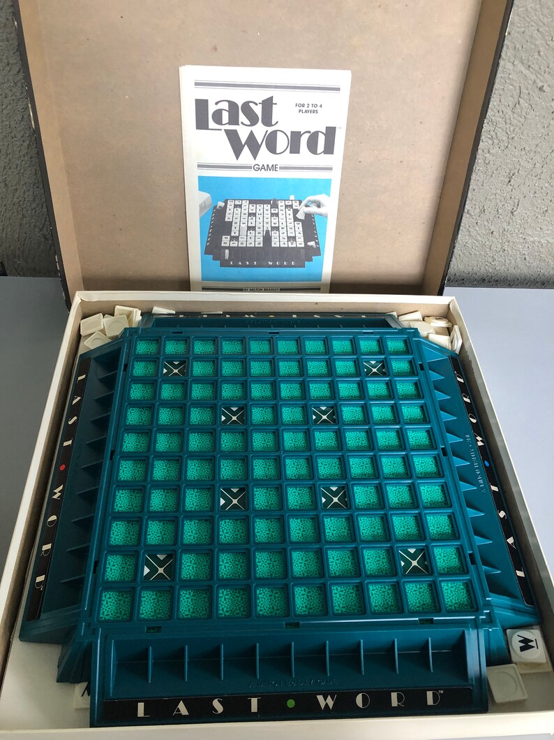Last Word Game Vintage Board Game 1985 MB - Etsy