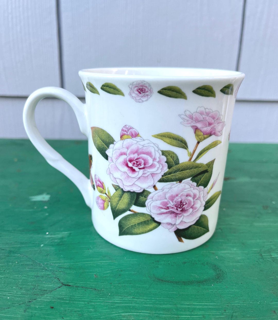 Kent Pottery Floral Mug, Vintage Pink Flowers, Roses, Peonies, Tea ...