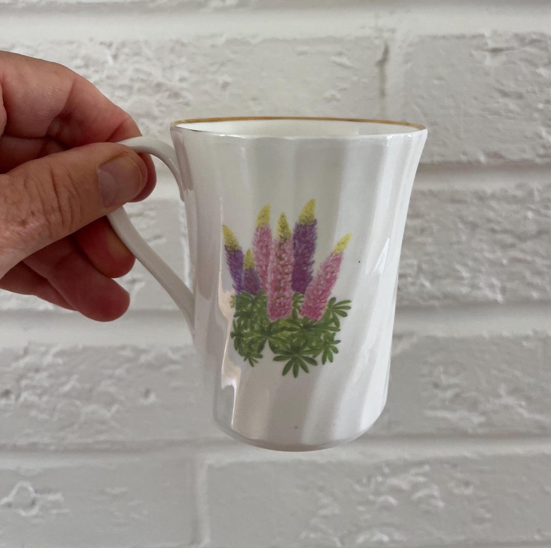 Vintage Lupine Tea Cup: Royal Stuart Fine Bone China, New Brunswick ...