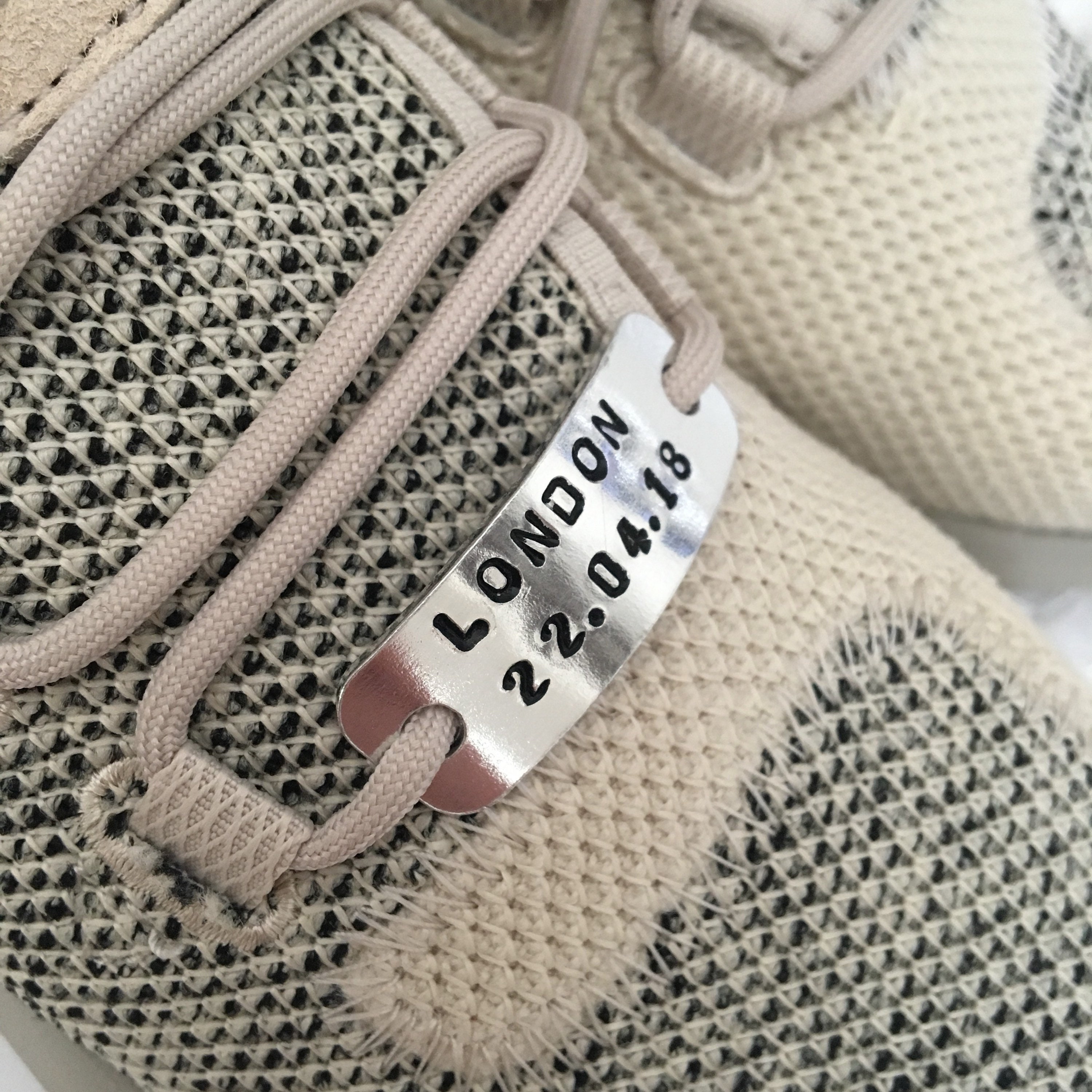 Marathon Trainer Tags Lace Tags Personalised Trainer Tags - Etsy UK