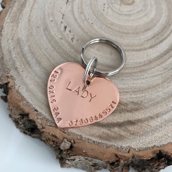 Heart Dog Tag - Etsy