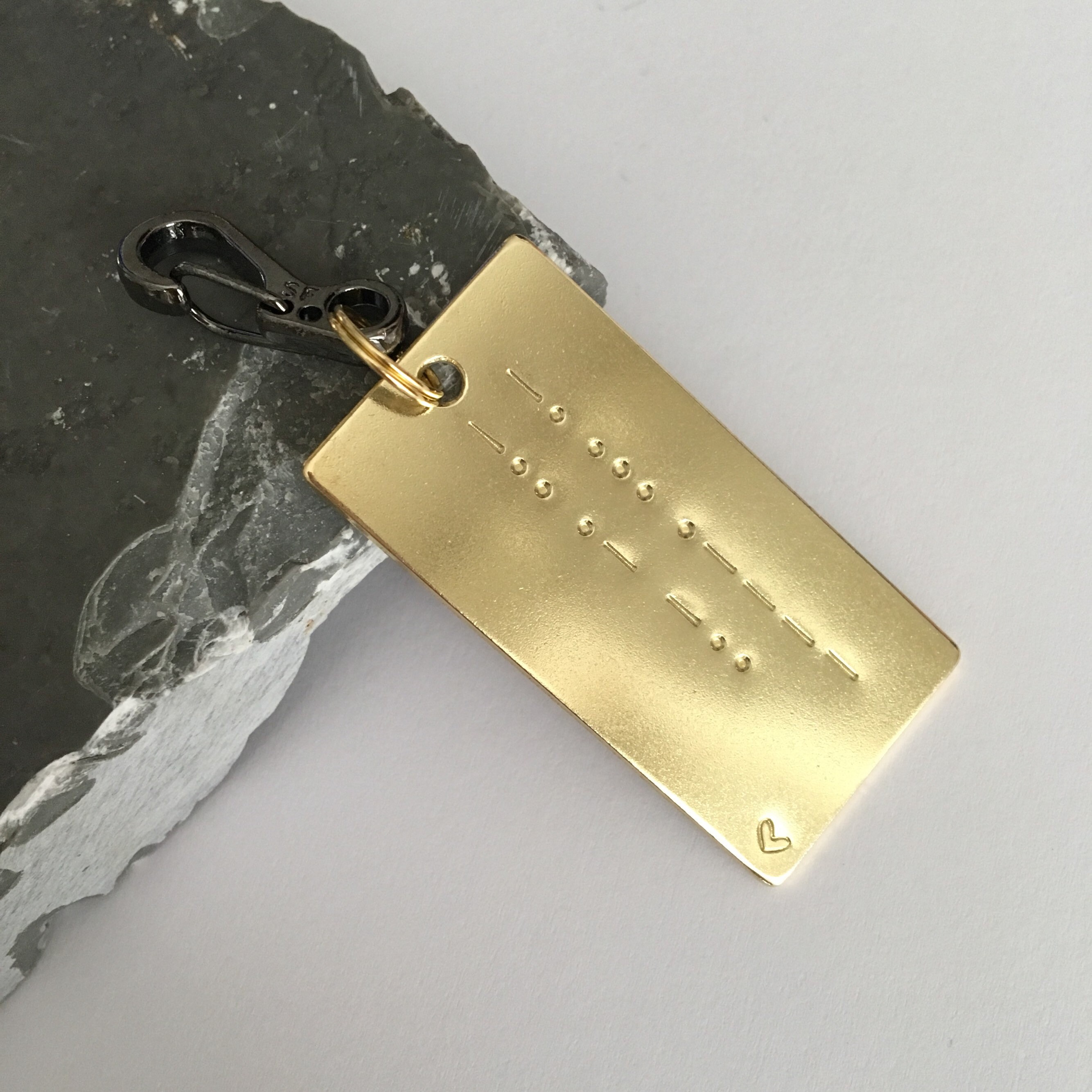 Morse Code Keyring Morse Code Secret Message Keyring | Etsy